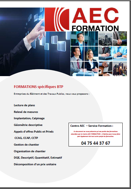 Catalogue des offres de formation